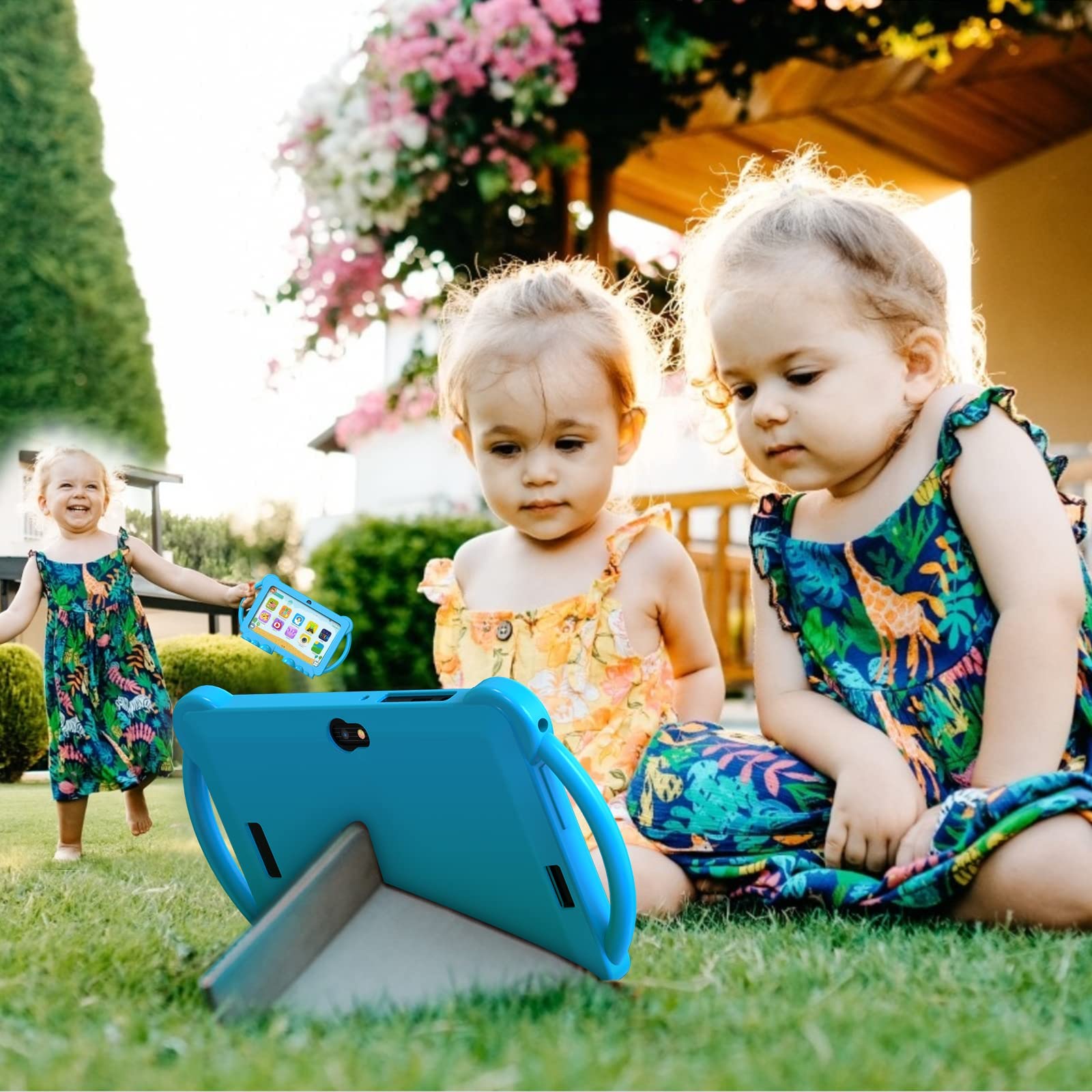 YOBANSE Kids Tablet, 7 inch Tablet for Kids 6GB RAM 32GB ROM Android 13 Toddler Tablet with Bluetooth, WiFi, Dual Camera, Children Tablet with Parental Control, Educational App(Purple)