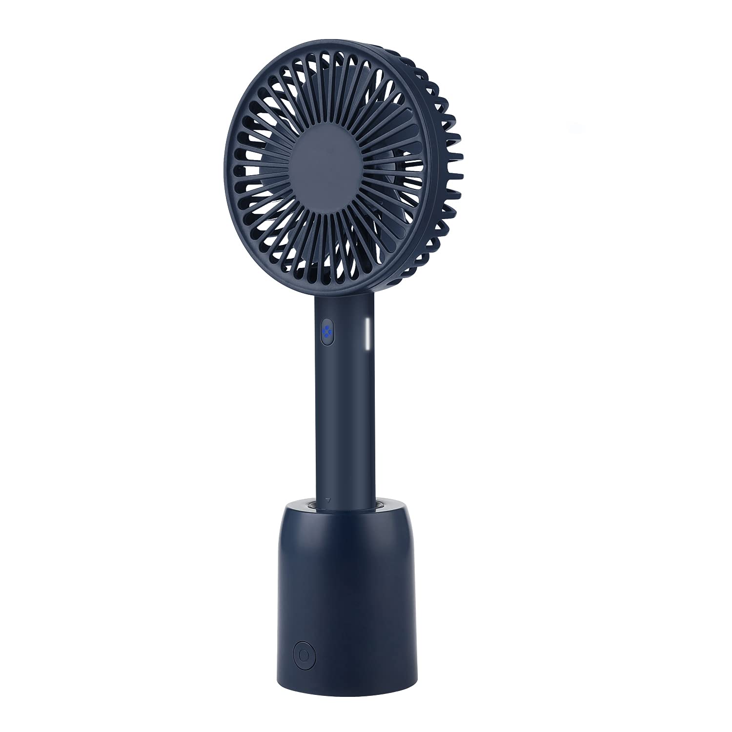 NUÜR Mini Handheld Fan, Oscillating Desktop Cooling Fan with USB Rechargeable 2000mAh Battery for Office Room, Portable for Outdoor, Travelling, Camping (Rotation)