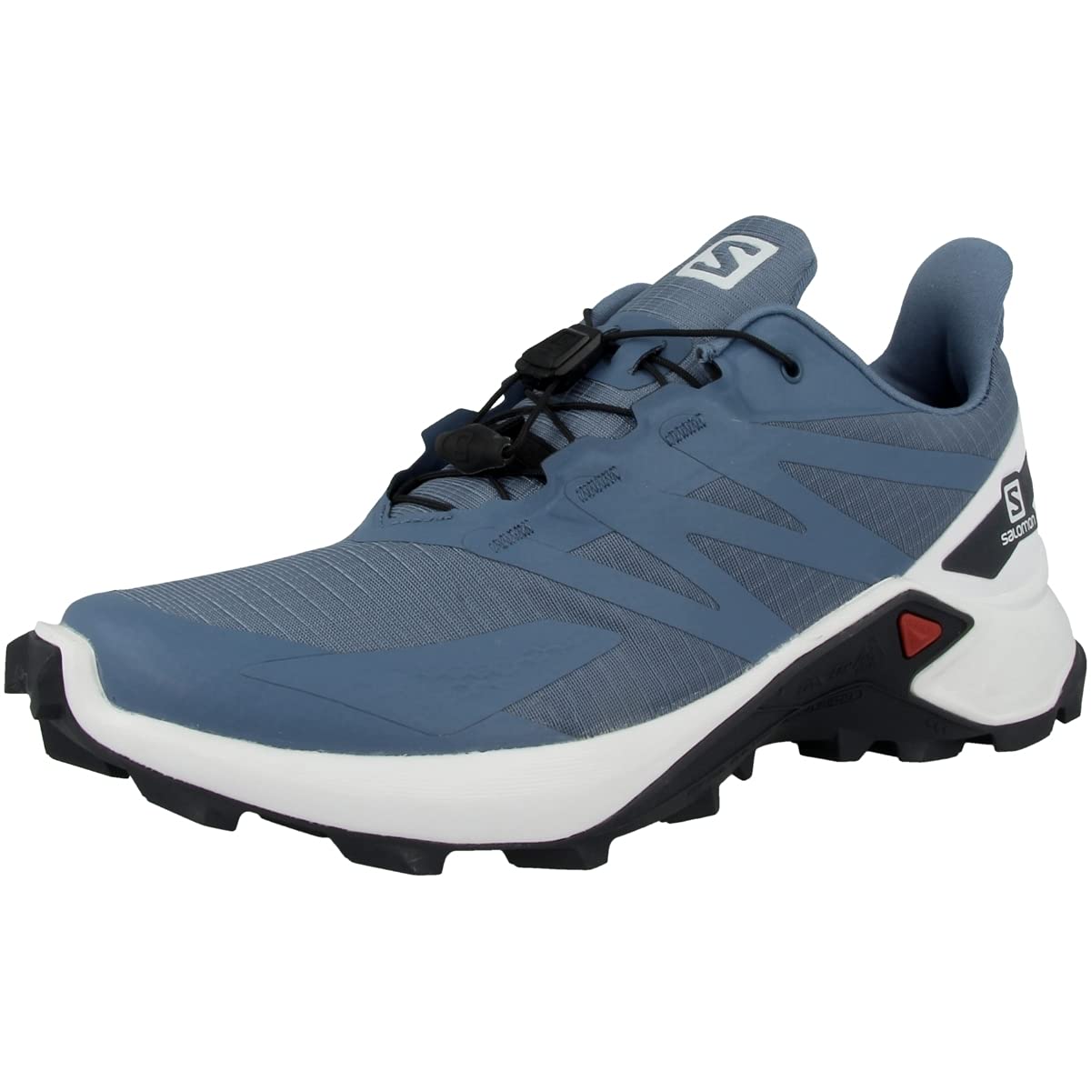 SALOMON Women's Supercross Blast W Low Rise Hiking Boots, Copen Blue White Ebony, 4.5 UK