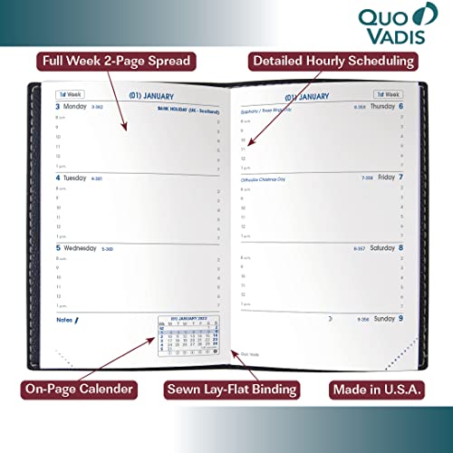 Quo Vadis 2023-2024 Refill For Sapa X Academic Planner - For Teachers, Students, Administrators, and Business Organization - Made in the USA