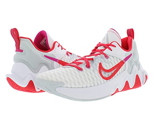 Nike Men's Giannis Immortality Basketball Shoes, White/Siren Red-Pink Prime, 8.5 M US
