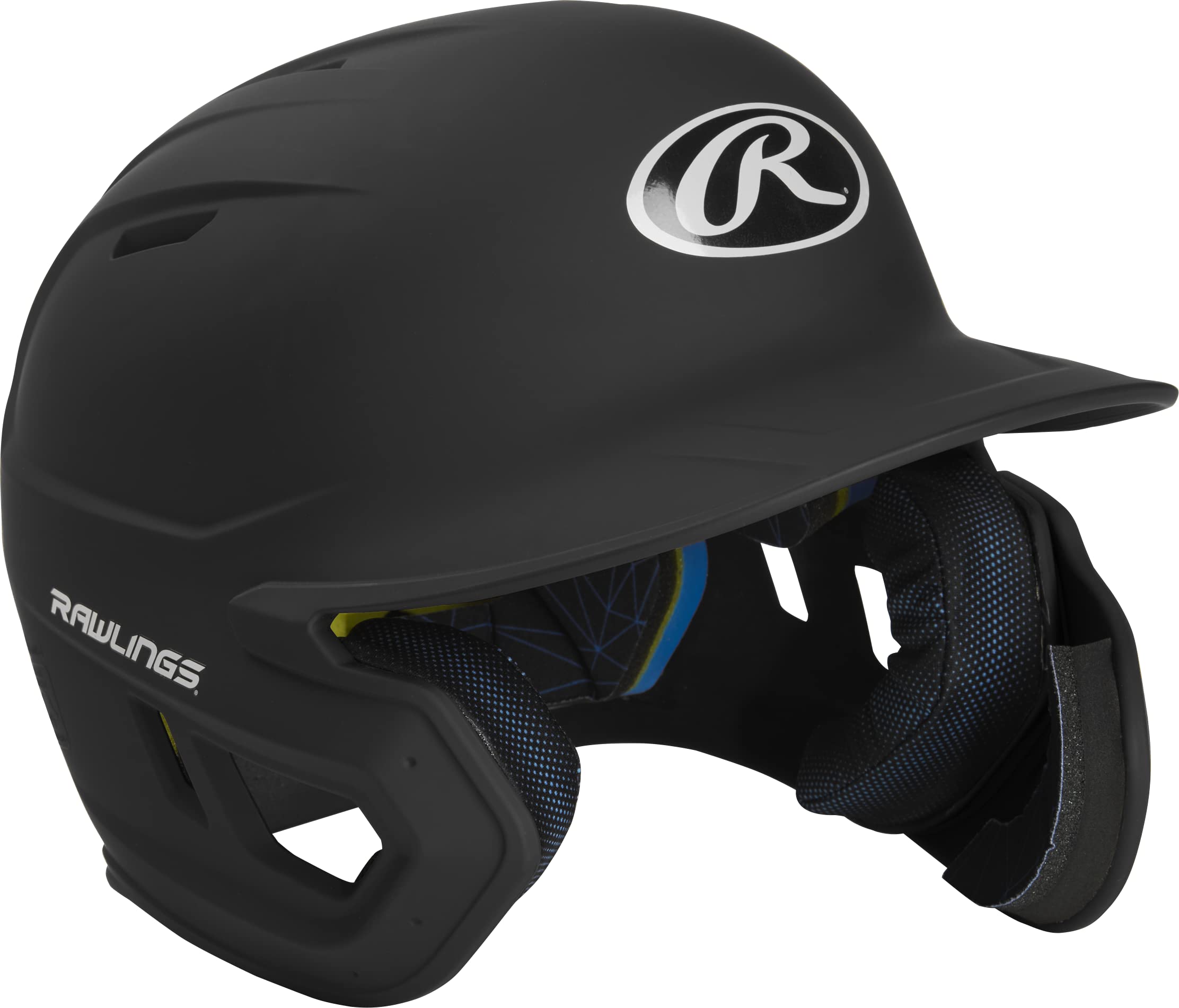 Rawlings | MACH ADJUST Batting Helmet with Extension Flap | Right Hand Batter | Junior (6 3/8" - 7 1/8") | Matte Black