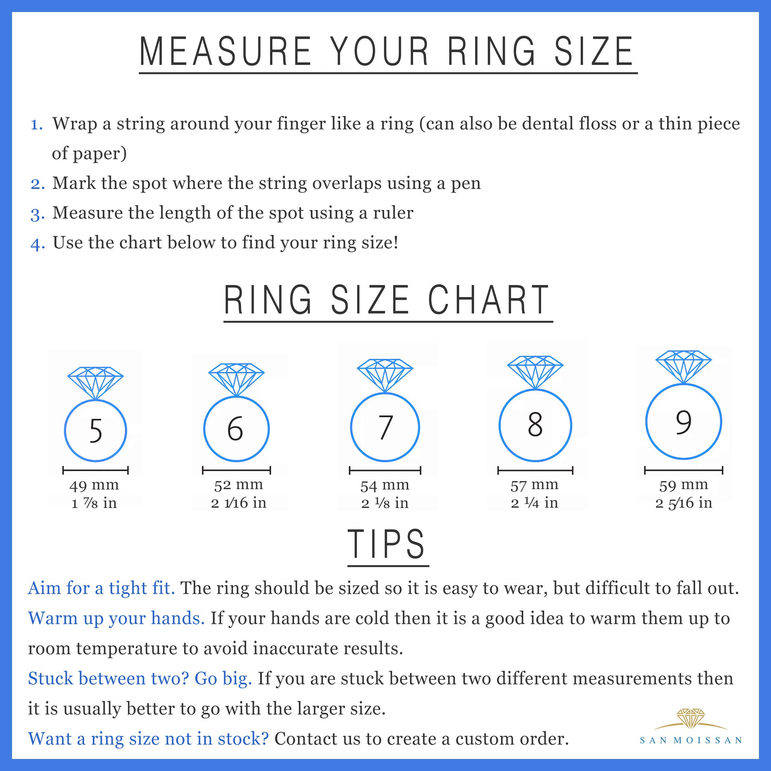 San Moissan Moissanite Engagement Ring with Twisted Shank 1.30ct (7.0mm) G-H Solitaire in .925 Sterling Silver for Women (6.5)