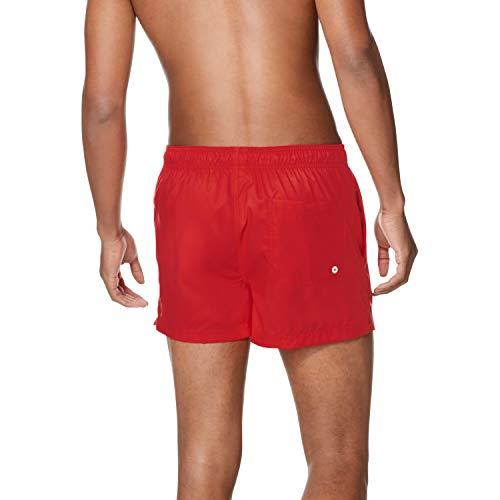 Speedo Men's Standard Swim Trunk Short Length Redondo Solid, High Risk Red, Large