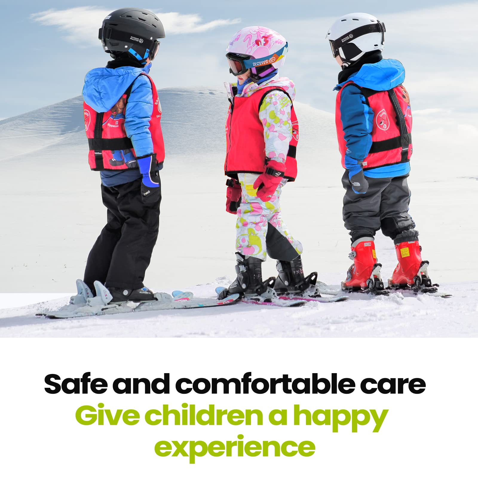 OutdoorMaster Kids Ski Goggles, Snowboard Goggles - Snow Goggles for Kids,Youth with Anti-Fog 100% UV Protection Spherical Lens - Bluebird Day