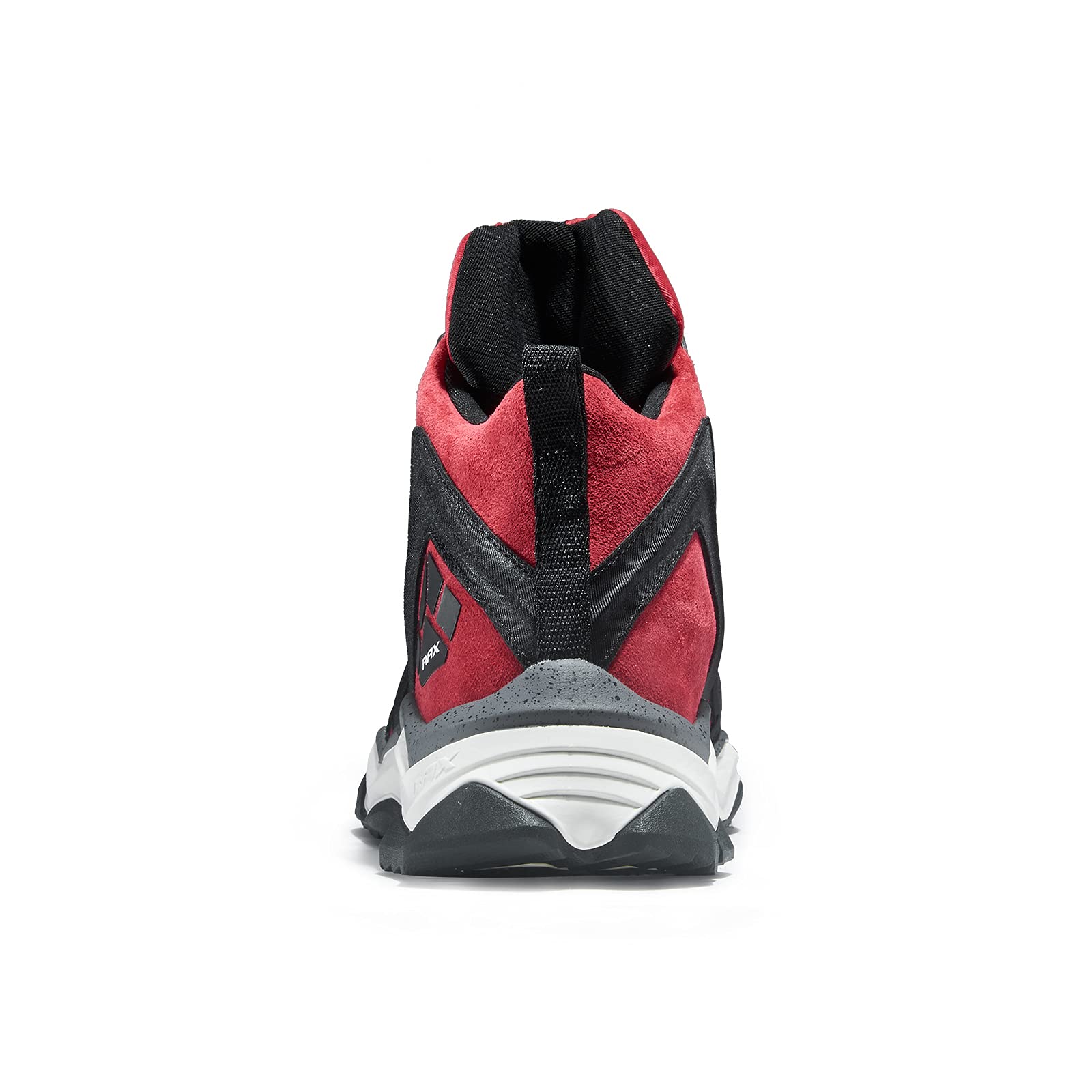 RAX Men's Ankle High Waterproof Hiking Boots Outdoor Lightweight Shoes (Red, numeric_8)