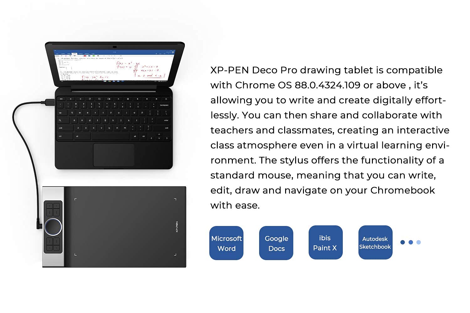 XP-PEN Deco Pro Medium Graphics Drawing Tablet with XP-PEN PA1 Battery-Free Stylus
