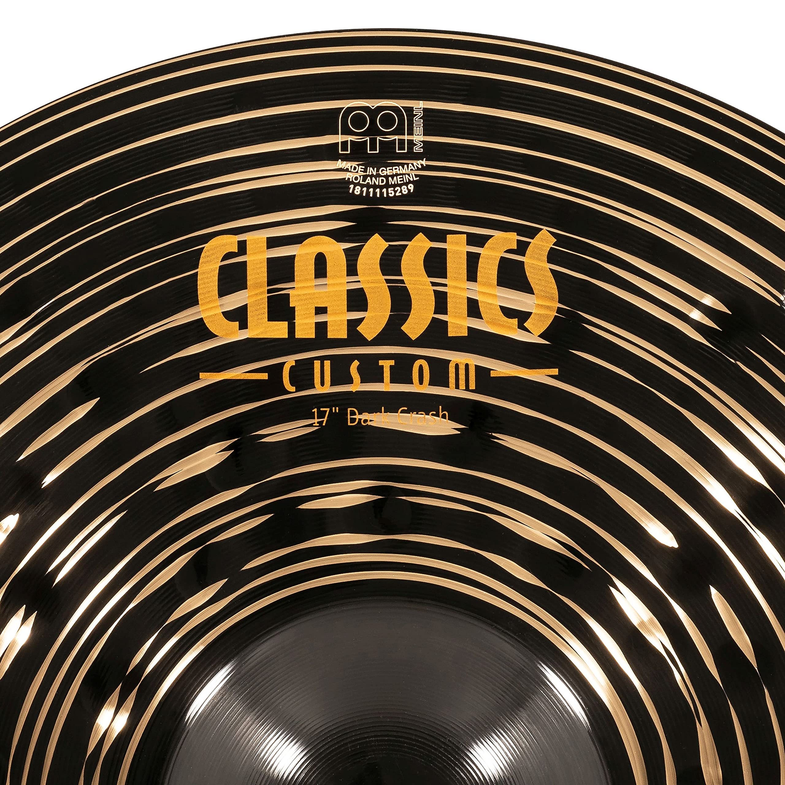 Meinl Cymbals Classics Custom Dark 17" Crash Cymbal for Drum Set β Made in Germany β B12 Bronze, 2-Year Warranty (CC17DAC)