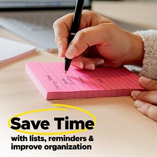 Post-it Super Sticky Notes, 3x3 in, 5 Pads, 2x the Sticking Power, Black (654-5SSSC)