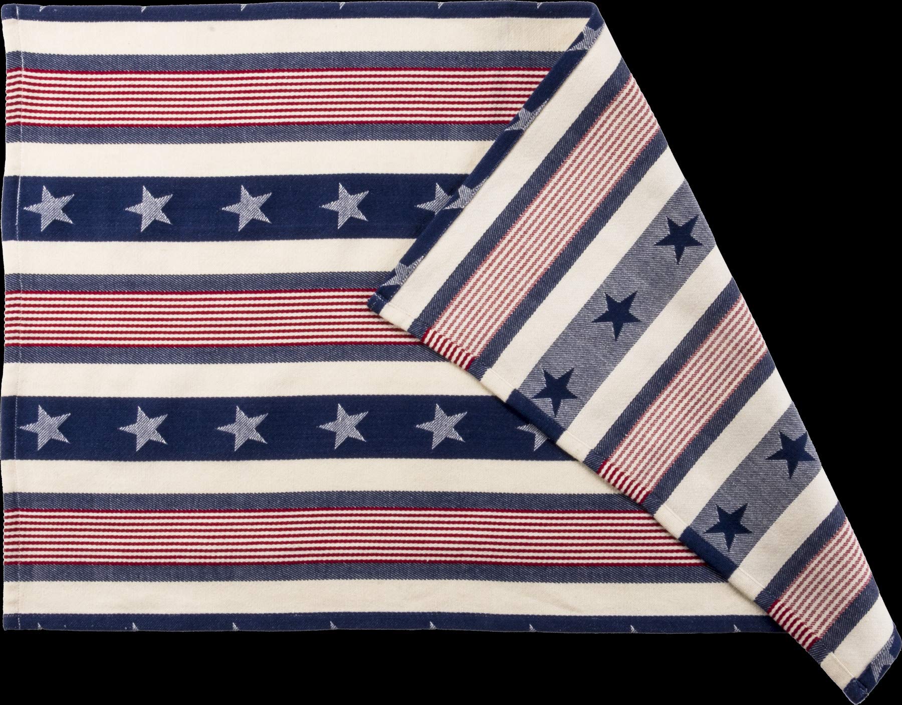 Primitives by Kathy 32744 Patriotic Dish Towel, 18 x 28-Inches, Stars & Stripes