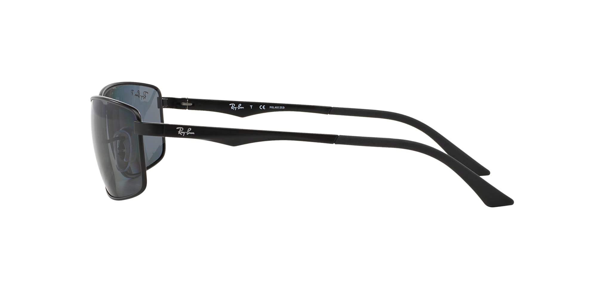 Ray-Ban RB3498 Sunglasses + Vision Group Accessories Bundle (Matte Black/Grey Polarized (006/81), 61, Millimeters)