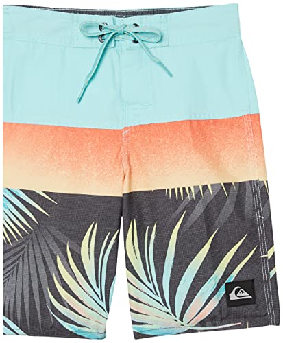 Quiksilver Boys' Everyday Panel 14 Boardshort Swim Trunk Bathing Suit, Tarmac, 7