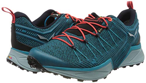 Salewa Women's Dropline GTX Hiking Shoe - Comfortable, Waterproof Gore-Tex Trail Shoe - Ocean/Canal Blue - 8
