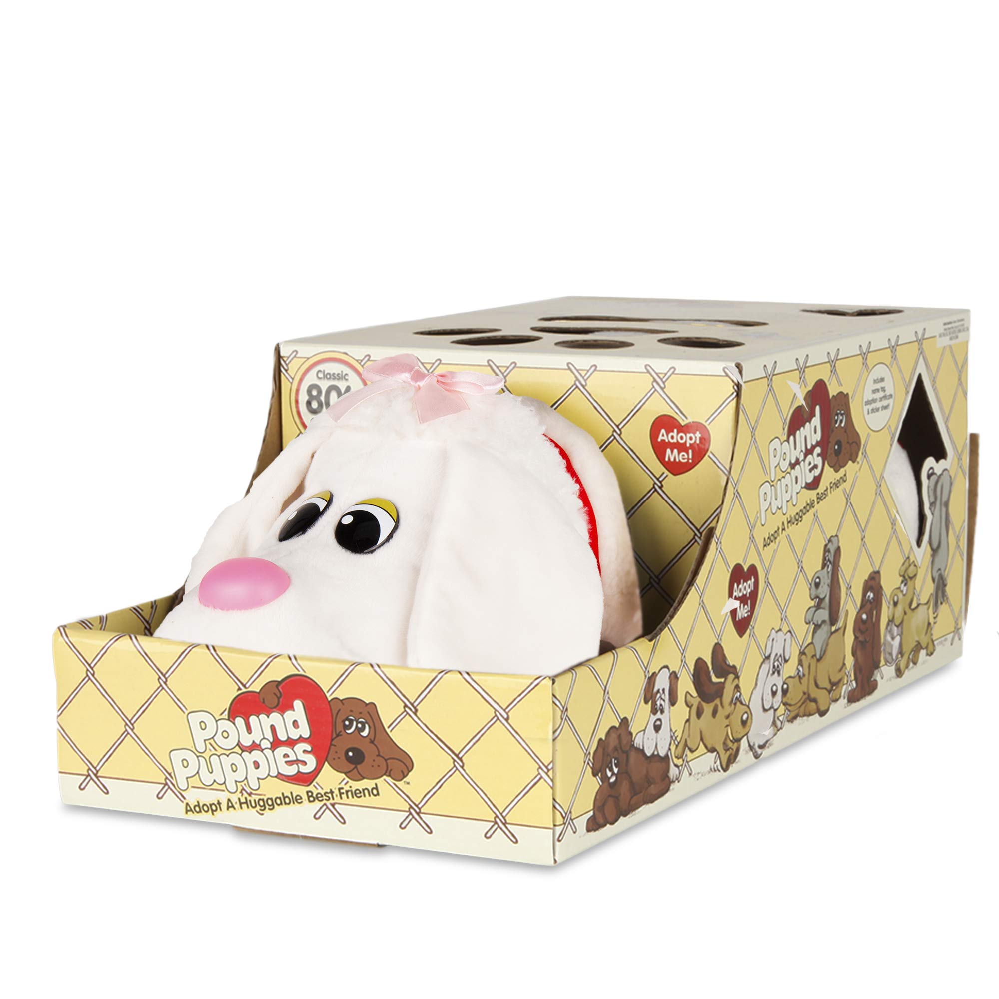 Pound Puppies Classic Stuffed Animal Plush Toy - Great Gift for Girls & Boys - 17" - White Poodle (Amazon Exclusive)