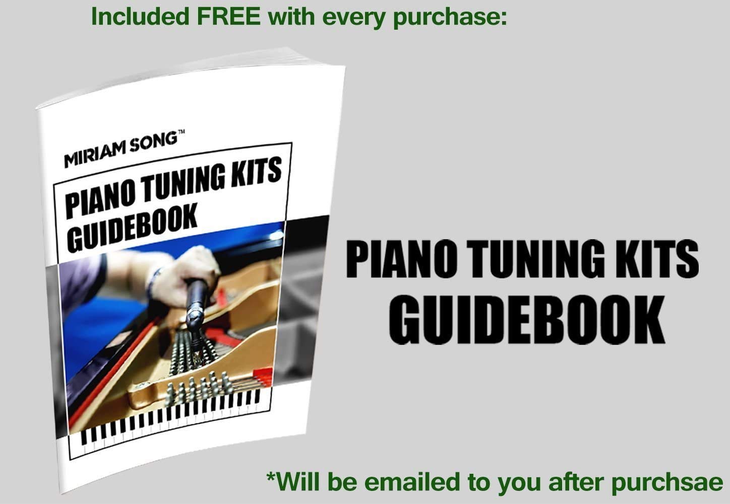 MiriamSong Piano Tuning Tuner Kit-The Best Tuner Set Including Universal Star Head Hammer, Mute tools, Felt Temperament Strip and Case