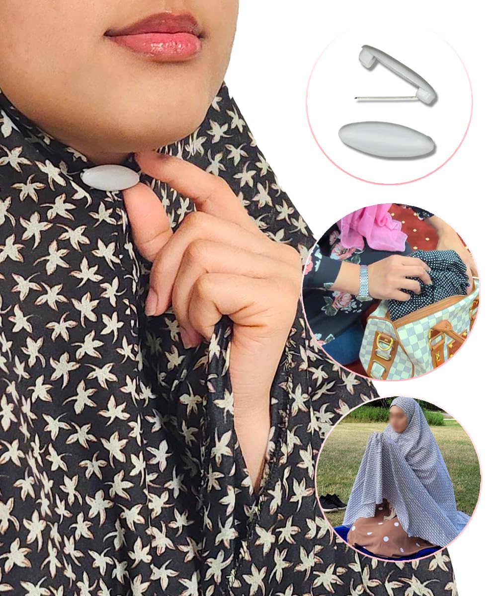 SARJ Full Length One-Piece Hijab/Jalbab Abaya for Prayers - Burka Dupattas Hiyab Khimar for Daily Prayers Anywhere