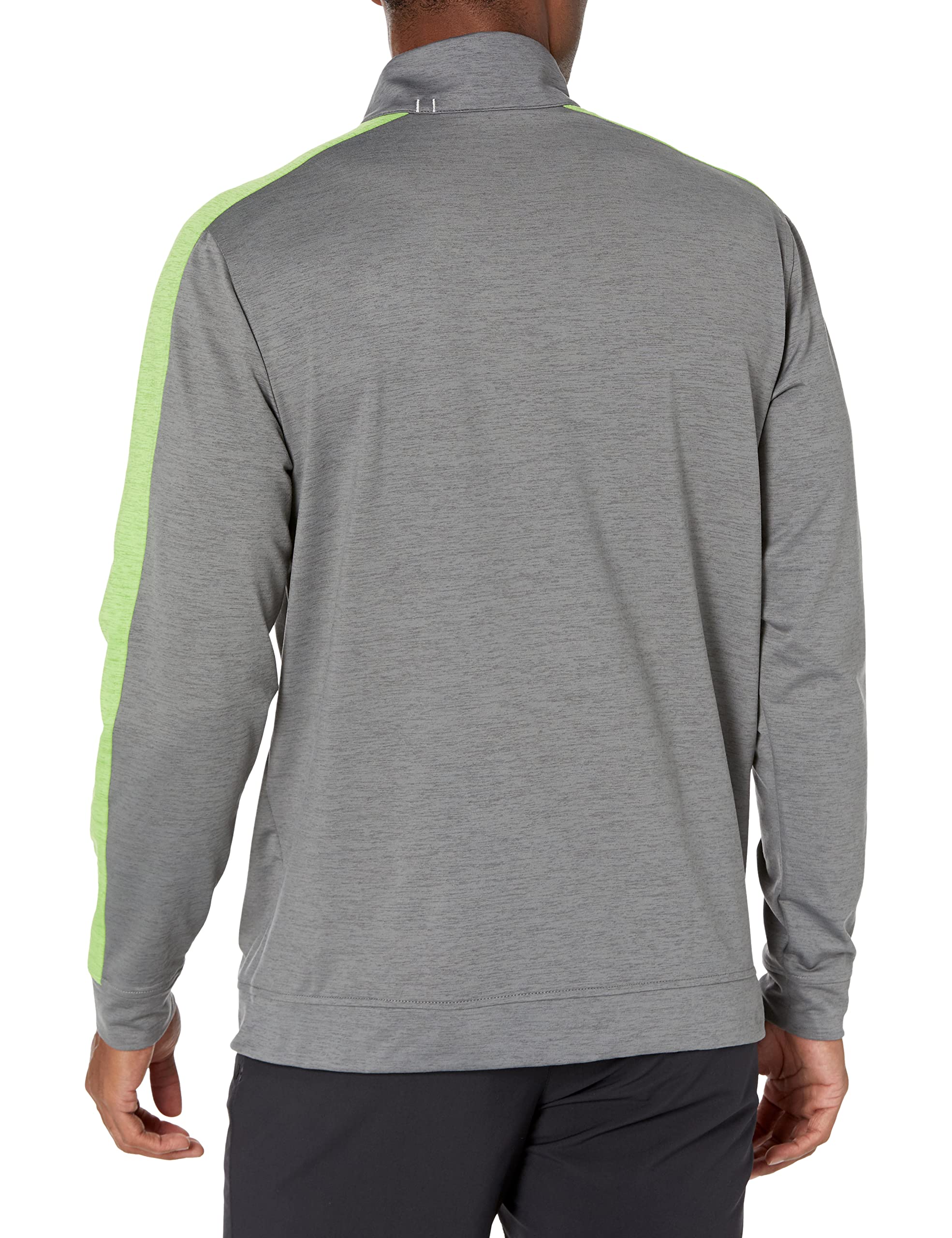PUMA GOLF Men's Cloudspun T7 1/4 Zip, Bright Cobalt Heather-Quiet Shade Heather, X-Large