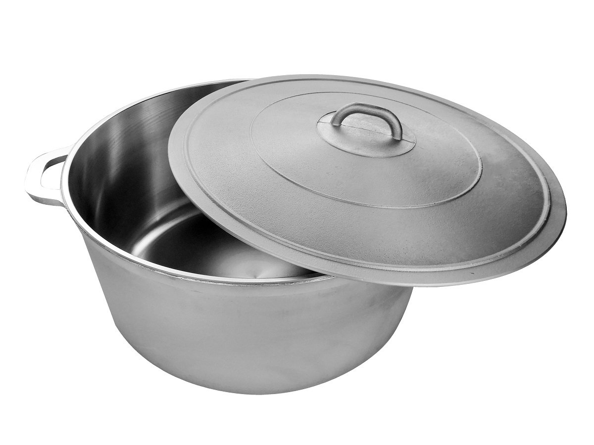 Uniware 9900 Super Quality Aluminum Caldero,Dutch Oven, 23.4 QT,Silver (42cm (16.5-Inch))