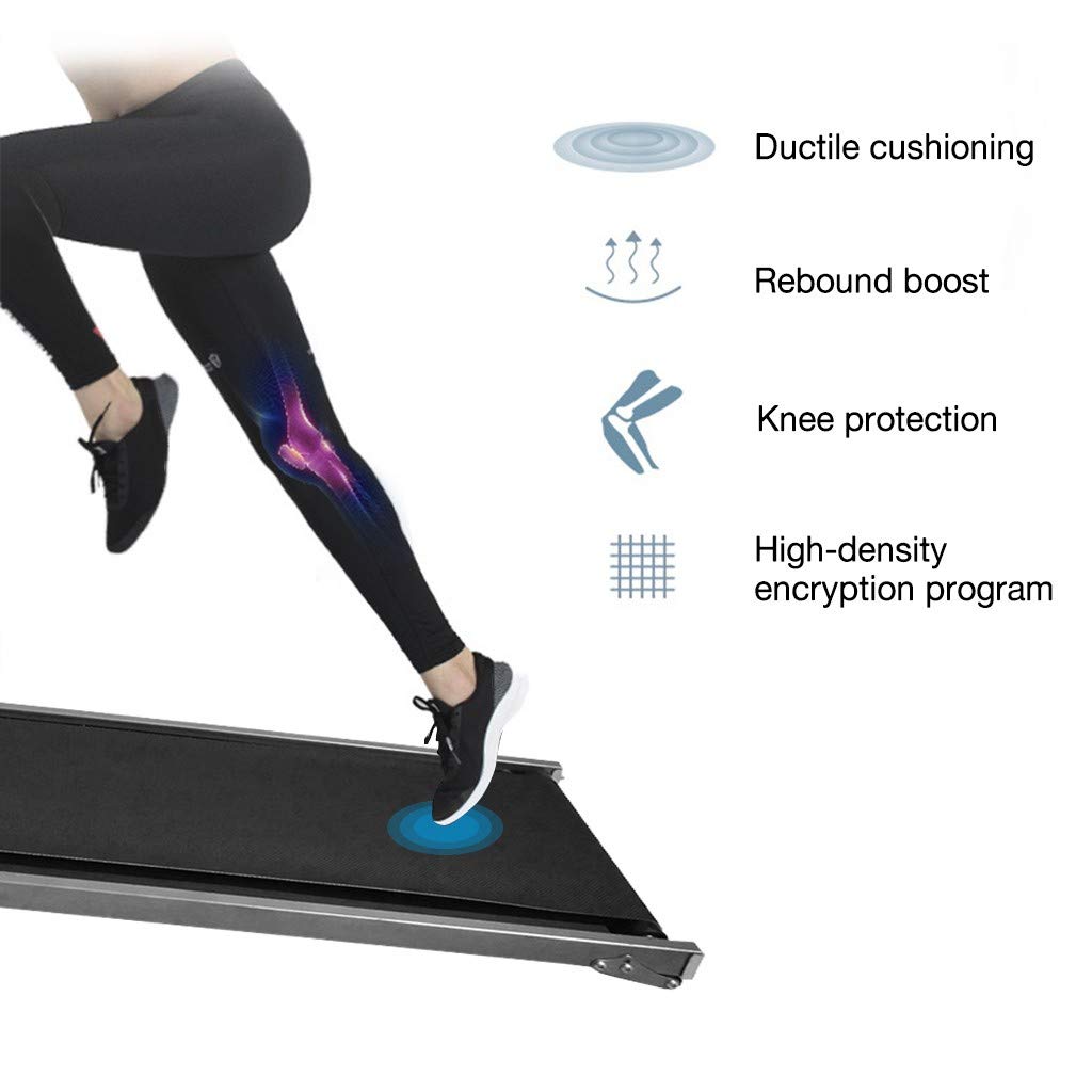 OKBOP Folding Manual Treadmills for Home, Foldable Compact Portable Under Desk Mini Running Machine with Incline and LED Display, Walking Exercise Fitness Equipment for Small Space (Black)