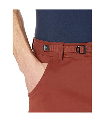 prAna Standard Mens Stretch Zion Short 12" Inseam, Maple, 35W x 12L