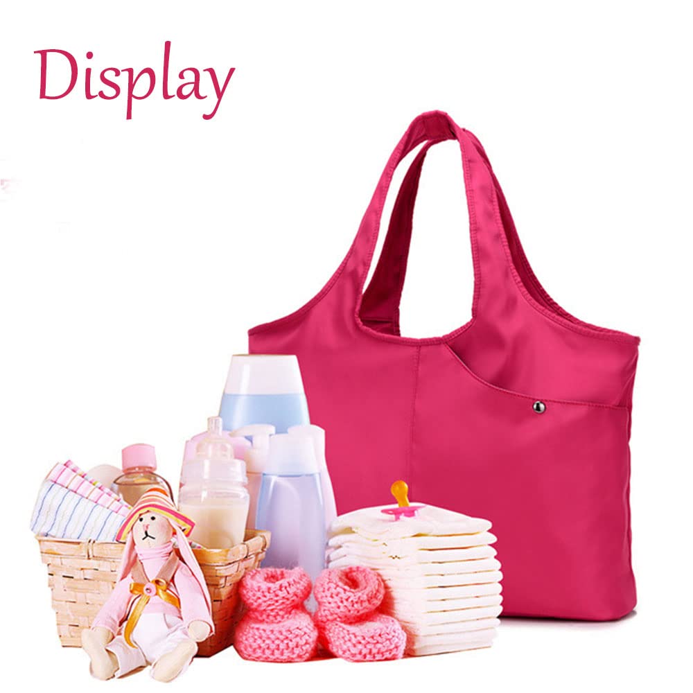 TFXATFX Dark blue Multifunctional Nylon Handbag Mummy Tote Multi-pocket Portable Women's Shoulder Bag Casual Cloth Bag