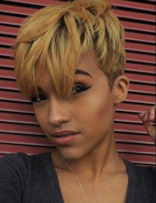 Yonova Pixie Cut Wig Human Hair for Women Short Wigs Layered Pixie Haircut Side Bangs Full Machine Made Gluless Natural Wavy Short Wig Black Color