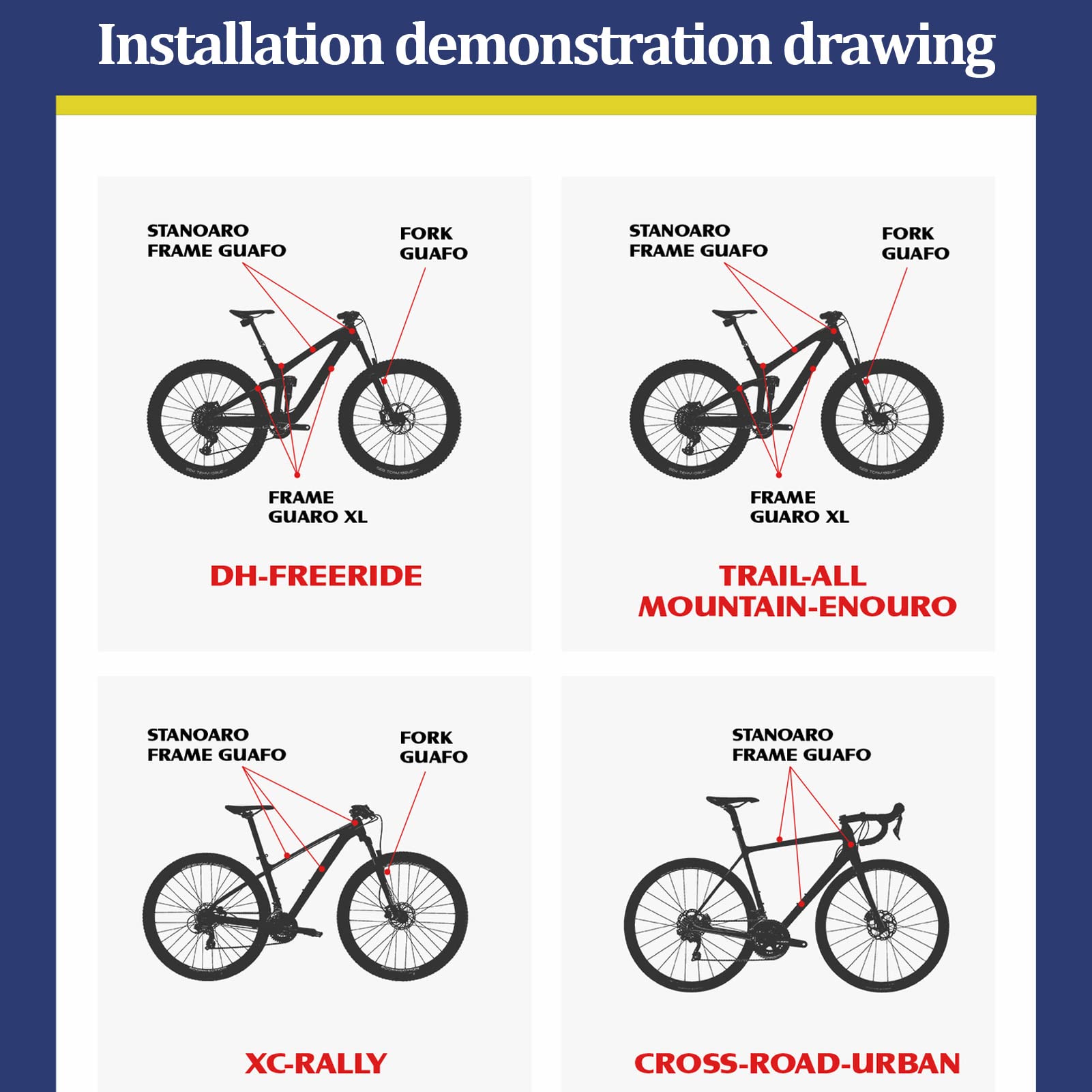 SPYMINNPOO Bike Frame Sticker, Bike Frame Protective Stickers 3D Bicycle Frame Guard Tape Decorative Film for Mountain Road Bikes(Graffiti Frame) Riding