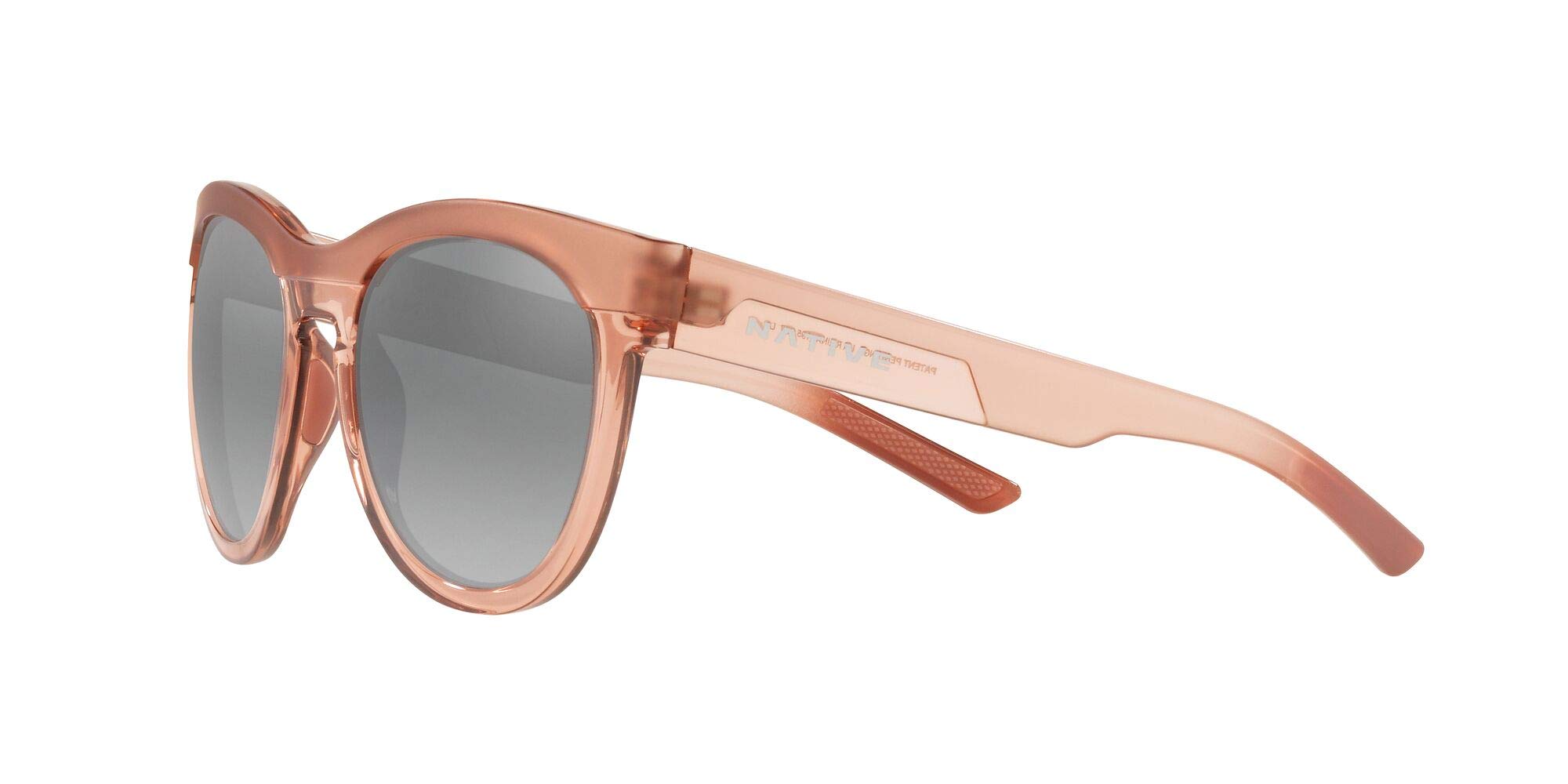 Native Eyewear Women's La Reina Polarized Round Sunglasses, Rose/Silver Reflex, 47 mm