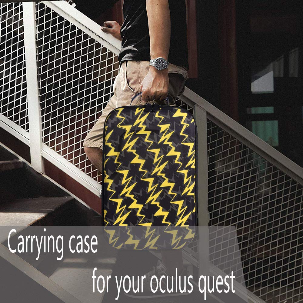 Oriolus Hard Case for Oculus Quest All-in-one VR Gaming Headset and Controllers Accessories Carrying Bag (Yellow)