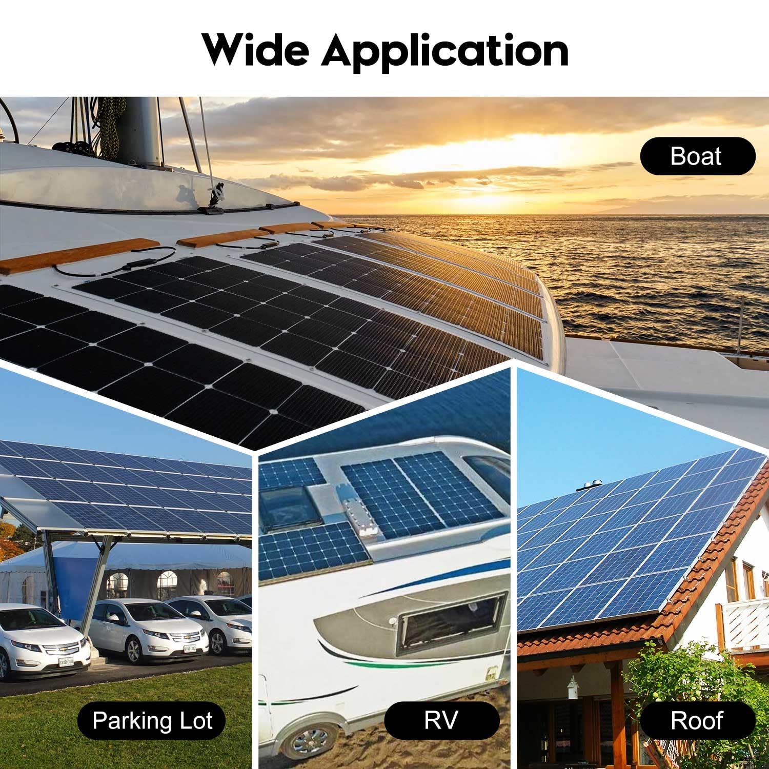 PAEKQ 2-in-1 Solar Y Branch Connectors Parallel Adapter Cable Solar Panel Connector Extension Cable 1 to 2 Splitter Solar with Male/Female Plug for RV Solar Panels Solar Generator(17.7 Inch)