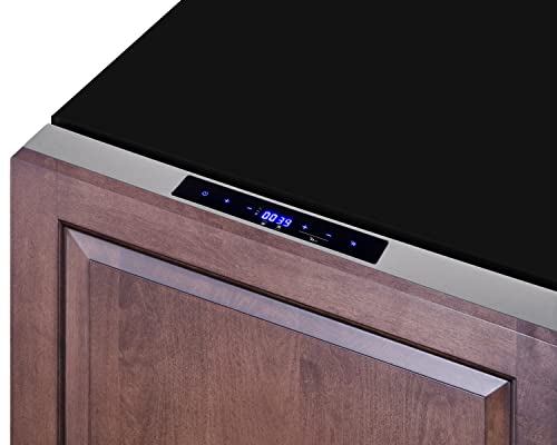 Summit Appliance ADRF244PNR 24" Wide 2-Drawer Refrigerator-Freezer (Panels Not Included); 3.32 cu.ft Capacity; Frost-Free; Temperature and Open Drawer Alarms