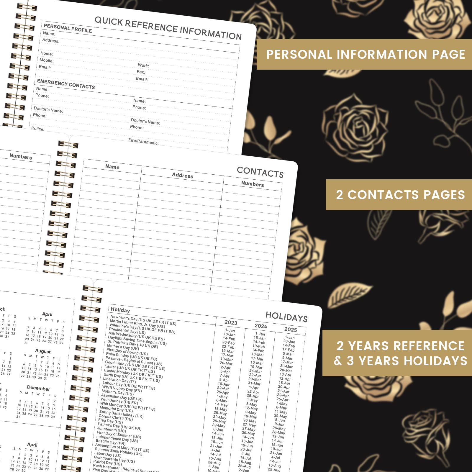 Planner 2023-2024 - July 2023-June 2024, 2023-2024 Academic Planner with Weekly and Monthly Spreads, 8" x 10", Academic Planner 2023-2024 with Tabs, Sturdy Cover, Thick Paper, Twin-wire Binding