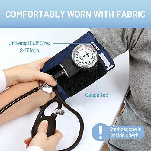 Yellow Dual Head Stethoscope and Manual Blood Pressure Cuff