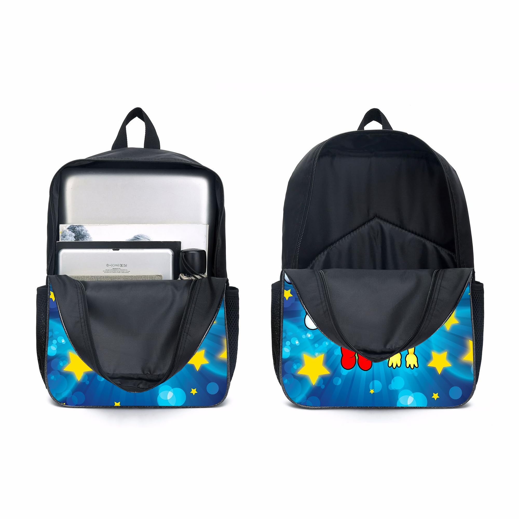 Qijaioz Cartoon Backpack Horror Game Backpacks 16 Inch Lightweight Laptop Backpack Outdoor Travel Backpack