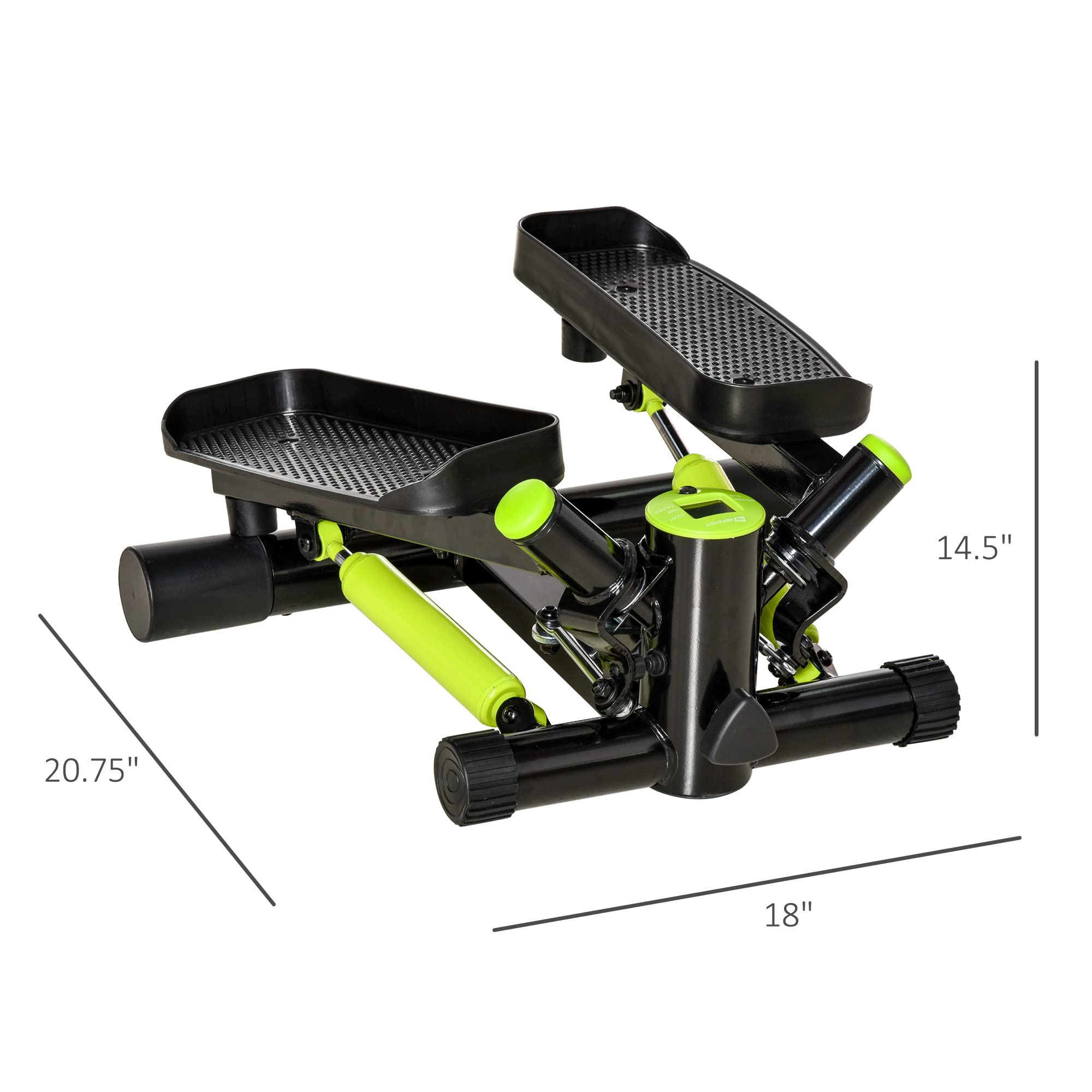 Soozier Mini Stepper for Exercise with Comfortable Shock Absorption, Mini Stair Stepper with Wide and Stable Base, Portable Home Workout Equipment, 220lbs Weight Capacity