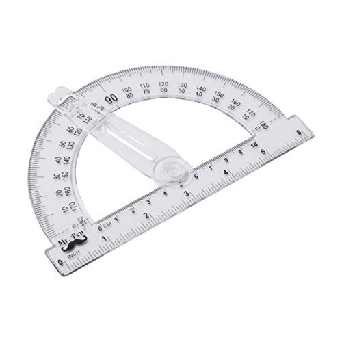 Mr. Pen- Protractor, 6 Inches Protractor with Swing Arm, Pack of 3