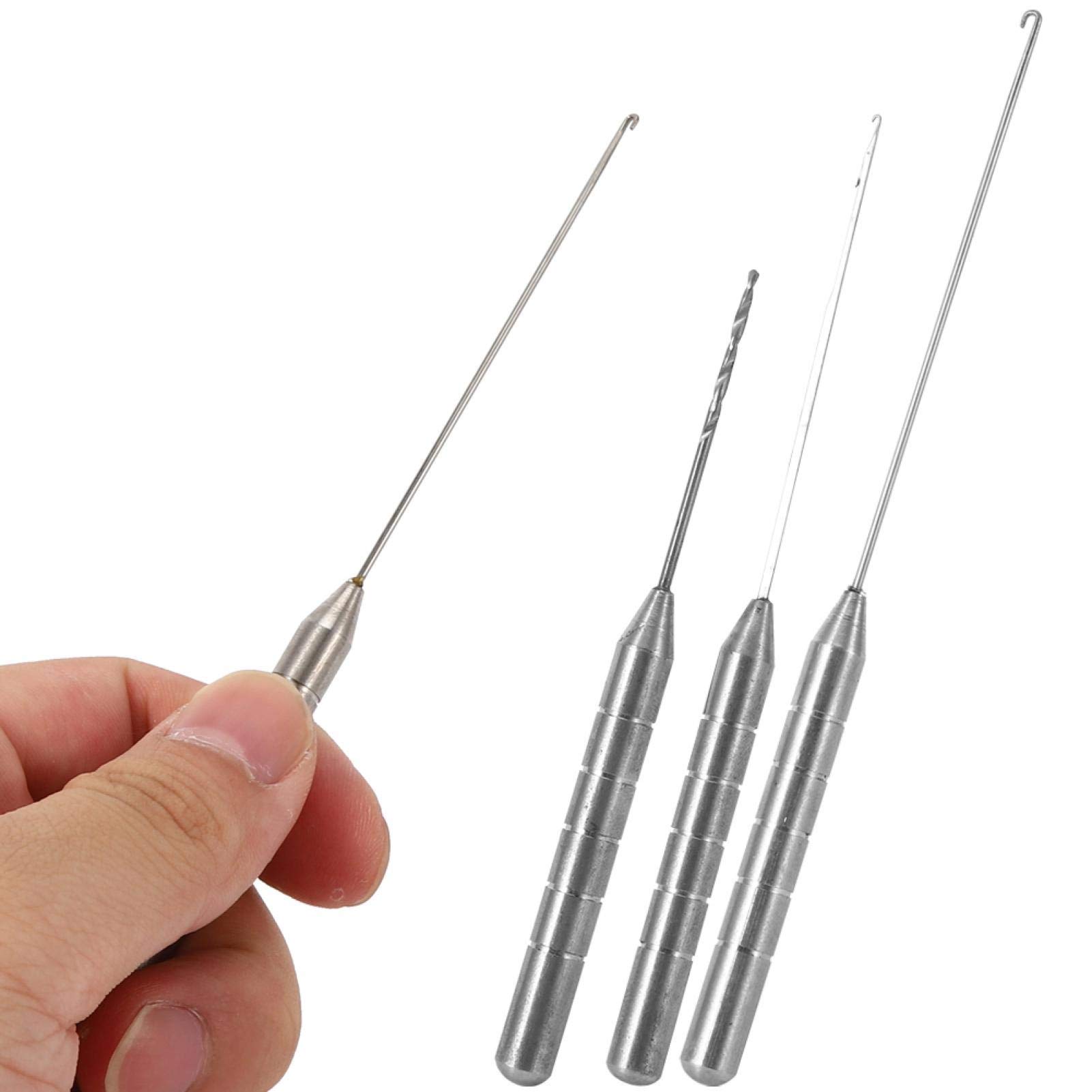 Portable Anti‑Rust Fishing Tool, 3 Pieces Stainless Steel Fishing Bait Drill Needles