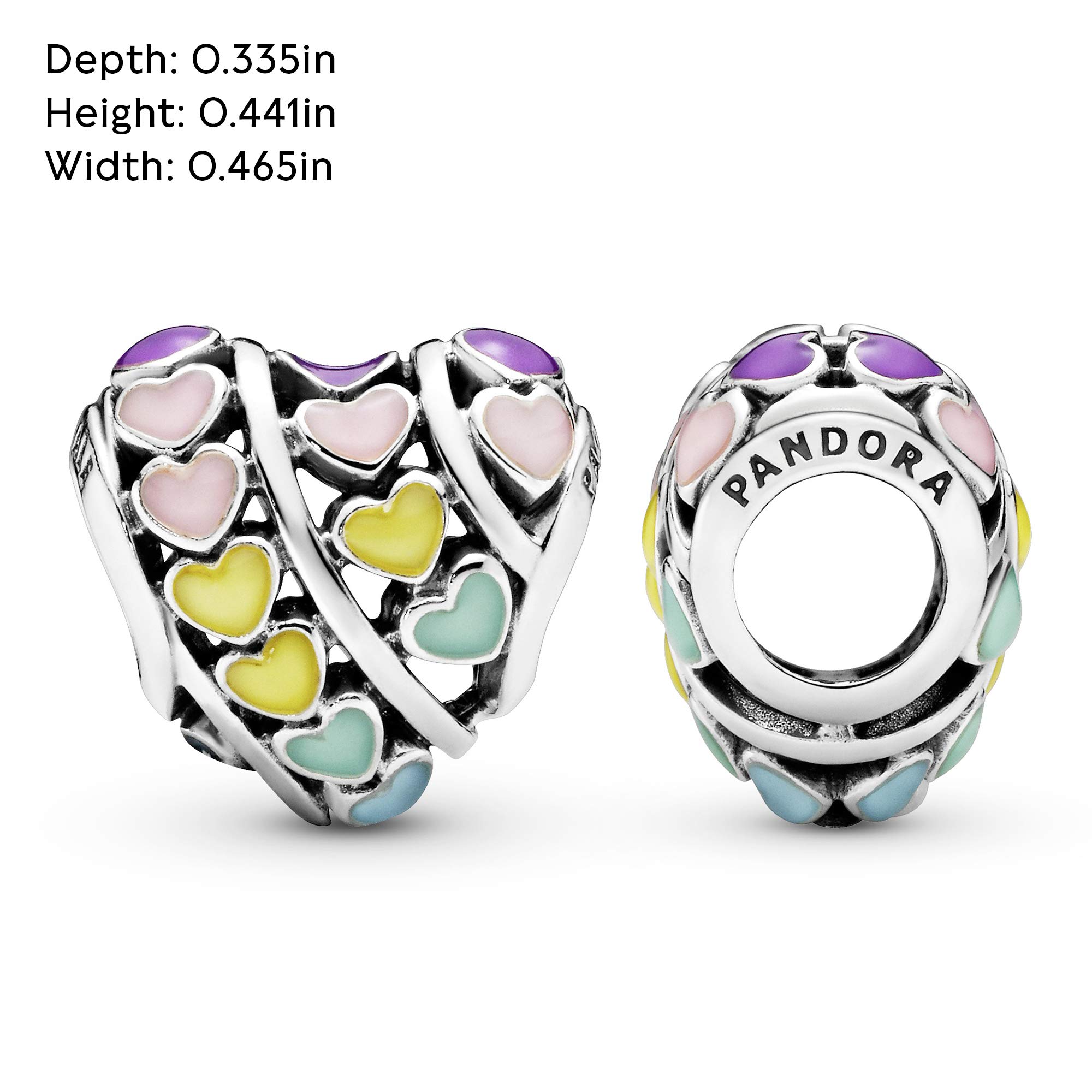 PANDORA Jewelry Hearts Sterling Silver Charm