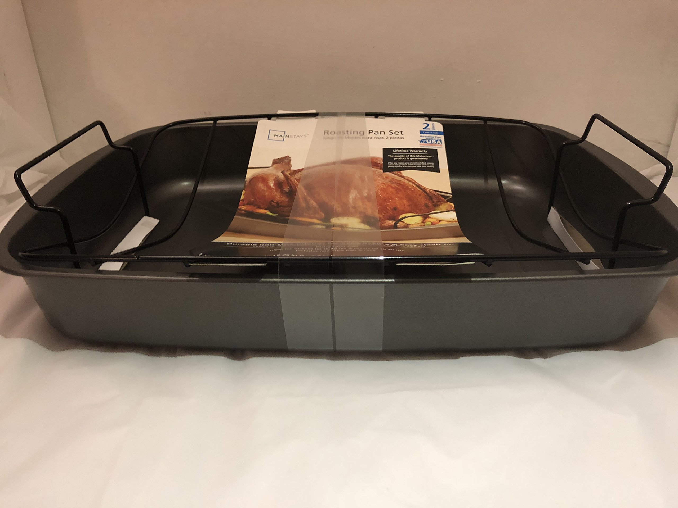 MAINSTAYS Roasting Pan Set (Non-Stick)