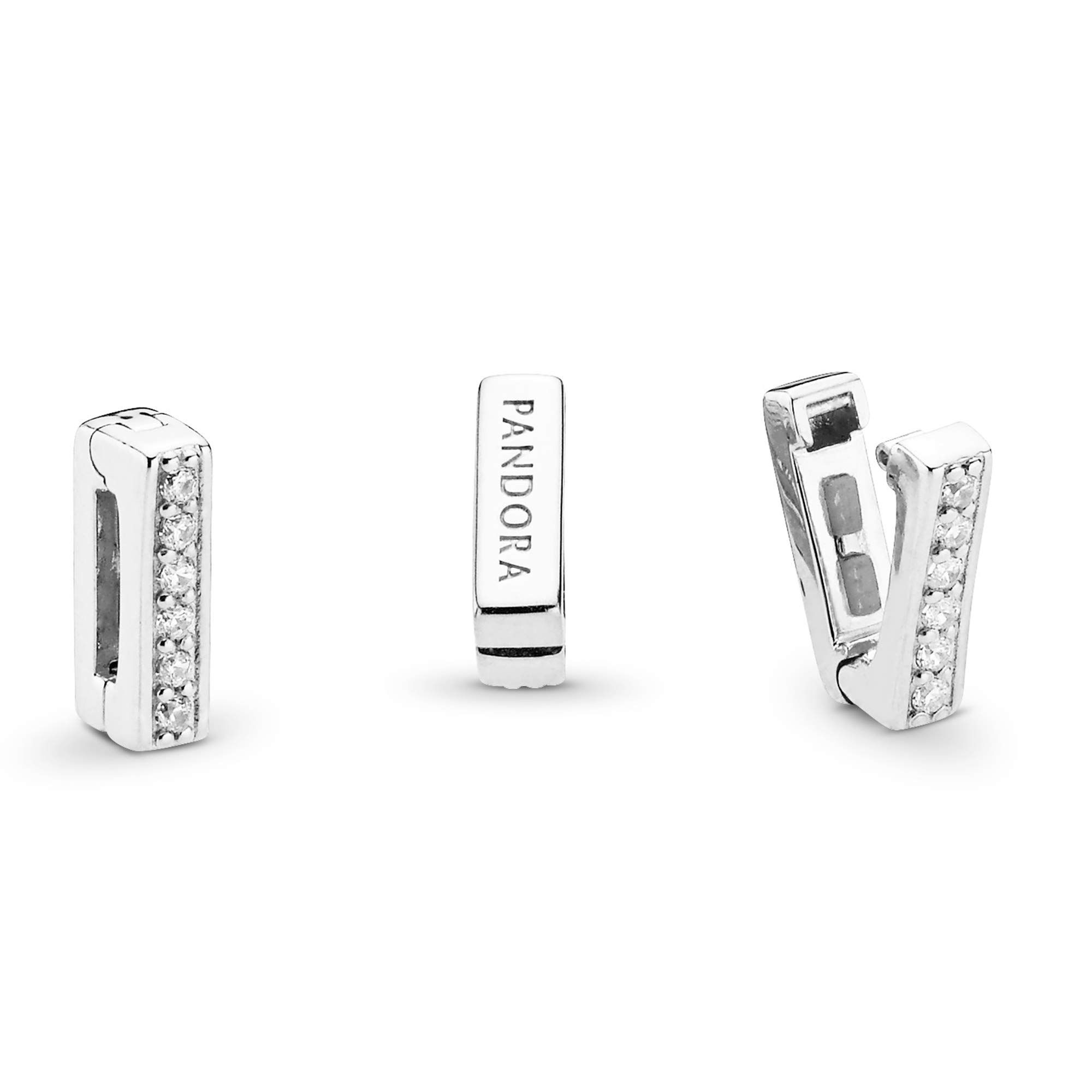 Pandora Jewelry Reflexions Clip Cubic Zirconia Charm - Sterling Silver