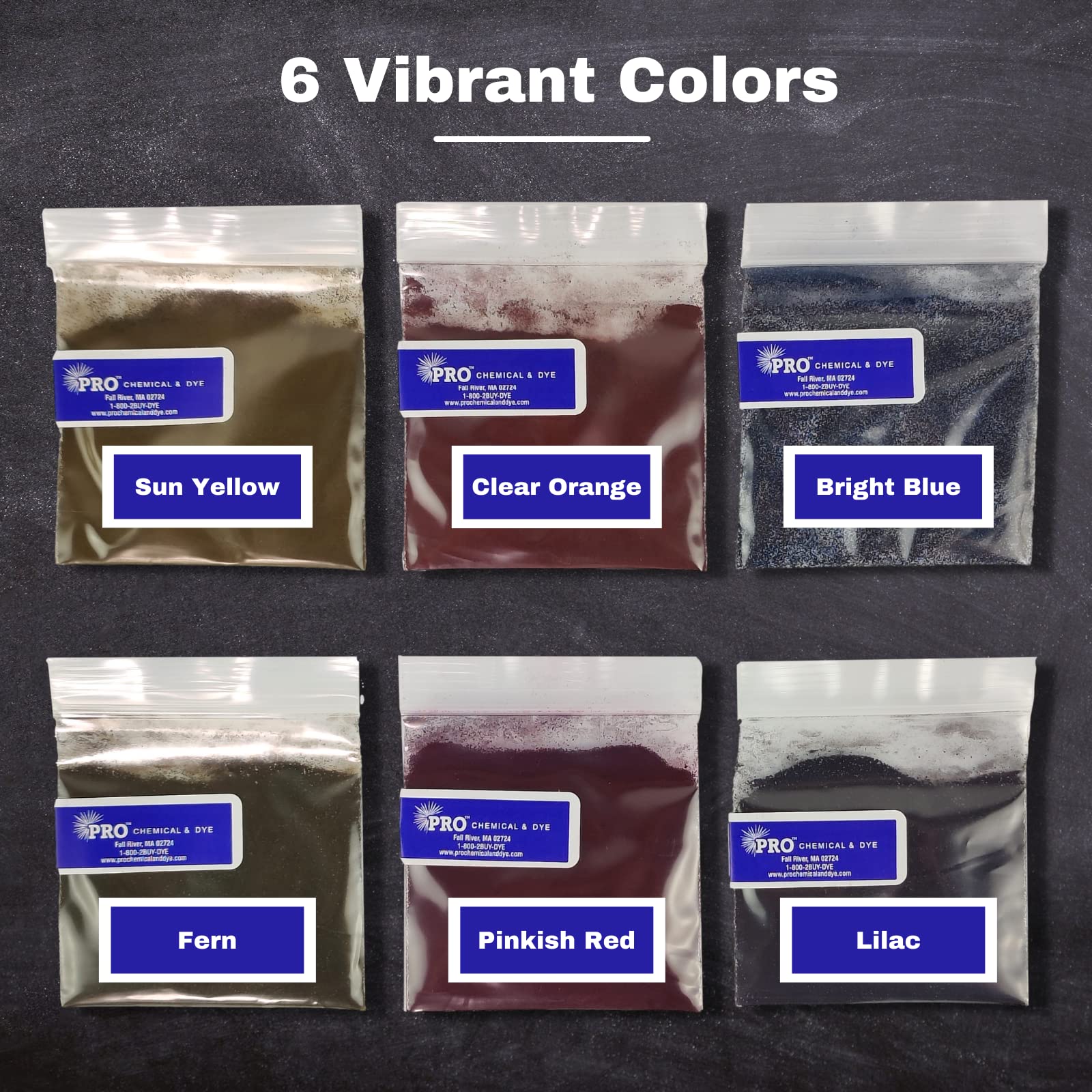 PRO Chemical Disc Golf Dye Starter Kit | Personalize Your Discs However You Want | Perfect for Beginners to Disc Dyeing | Stand Out from The Crowd | Pro Chem Disc Golf Dye Powder | 6