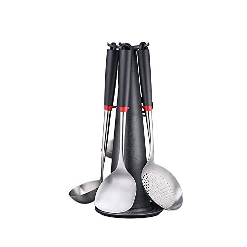 LMMDP Kitchen Utensils Stainless Steel Kitchen Gadget Cooking Tool Spatula Shovel Soup Spoon Kitchenware Set Cookware Cook Tools