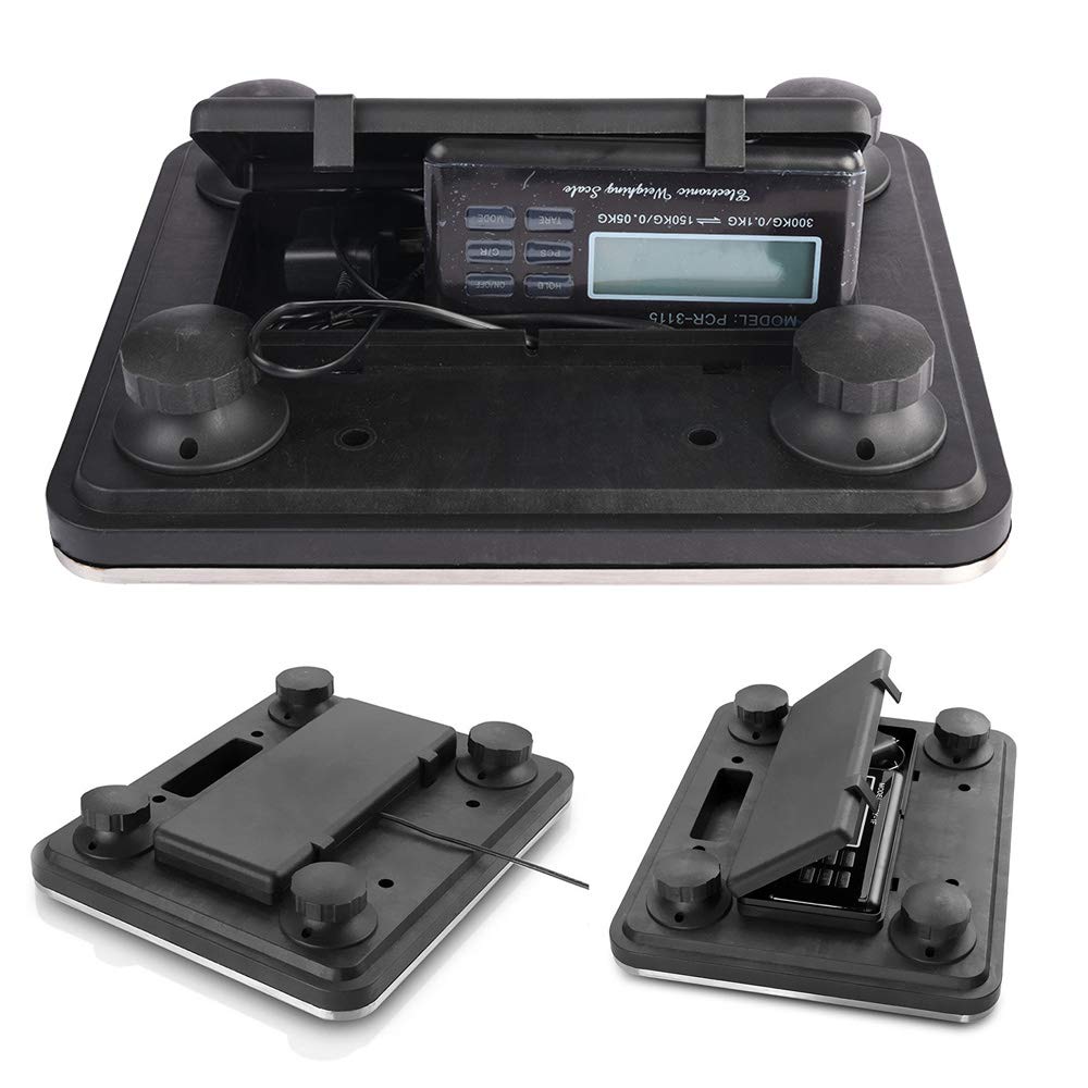 OKAKOPA Digital Postal Scales for Shipping Packages, 660 Lbs Capacity Mail Scale Postal Digital Scale Shipping Scale for Packages W/ 14"X 12" Durable Stainless Steel Large Platform