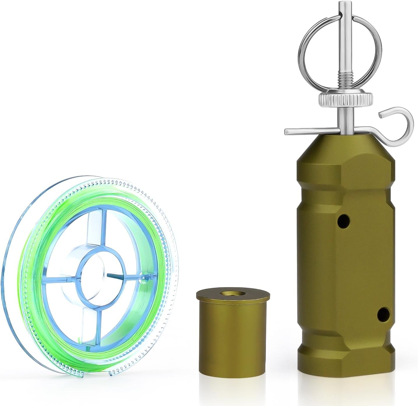 Pairney, 12 Gauge Perimeter Alarm, Early Warning System Property Safety, Camping and Security (Included .22 Adapter, 30m+ Trip Wire), Green