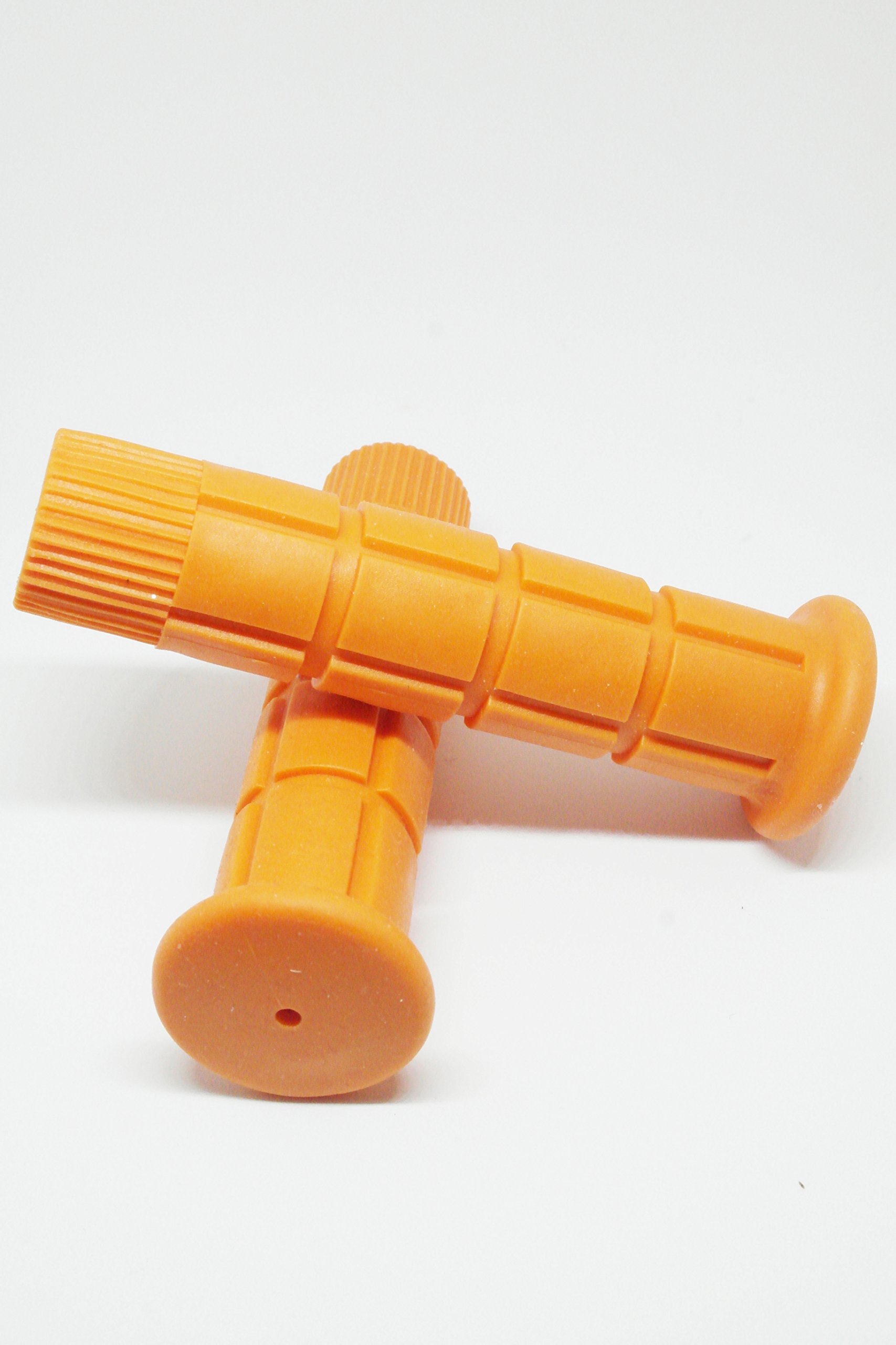 Muzglobal Handlebar End Grips Road Mountain Bike Bicycle Soft Rubber (Orange)