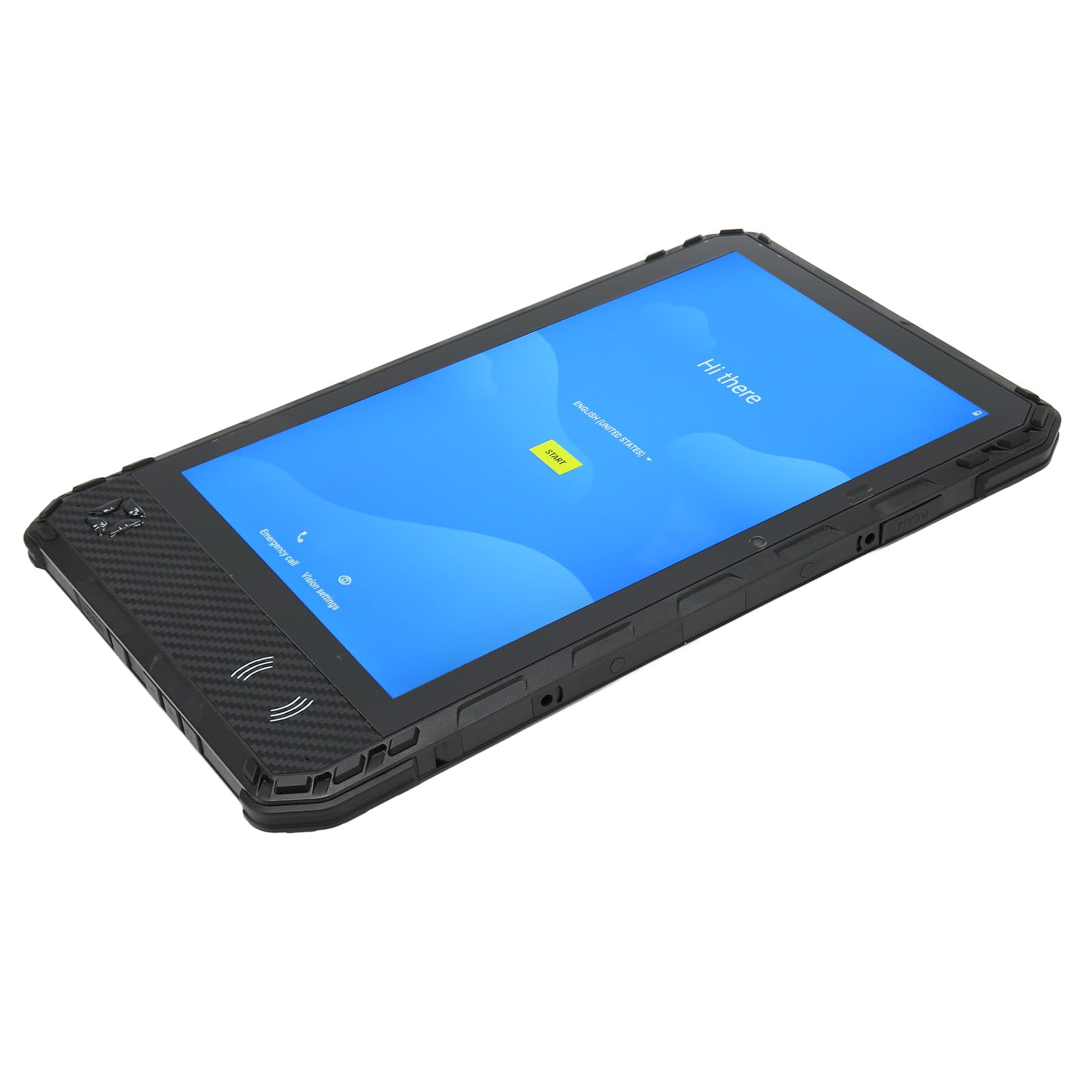 Outdoor Tablet, 100‑240V Rugged Tablet 4GB RAM 64GB ROM IP68 Waterproof Support Up to 256G Memory Card Dual WiFi 10000mAh for Harsh Working Environment (US Plug)