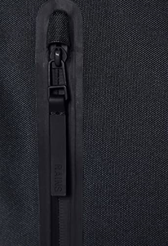RAINS Backpack for Women and Men - Fits 15" Laptop - Water Resistant Rucksack - (Black, One Size)