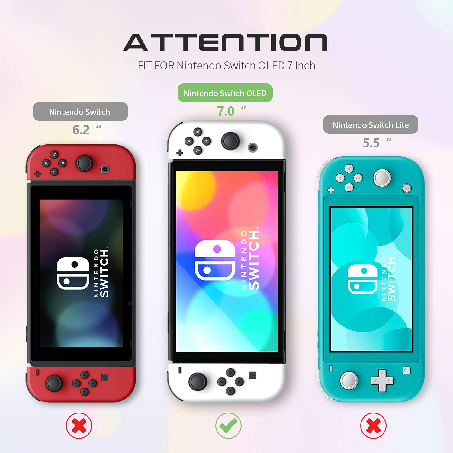 Skrtime 4 Pack Tempered Glass Screen Protector Compatible with Nintendo Switch OLED Model 2021 Transparent HD Clear Switch OLED Screen Protector