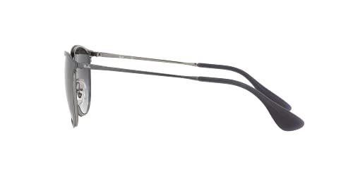 Ray-Ban RB3539 Erika Metal Sunglasses + Vision Group Accessories Bundle for unisex-adult (Metallic Grey/Light Grey Gradient Dark Grey (192/8G)