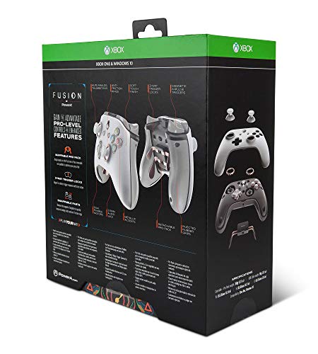 PowerA FUSION Pro Wired Controller for Xbox One - White-B, Officially Licensed for Xbox